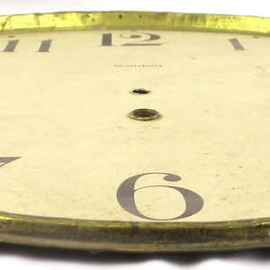 Large 12 Inch Clock Face, Waterbury Clock Company, Arabic Numbers, Old ...