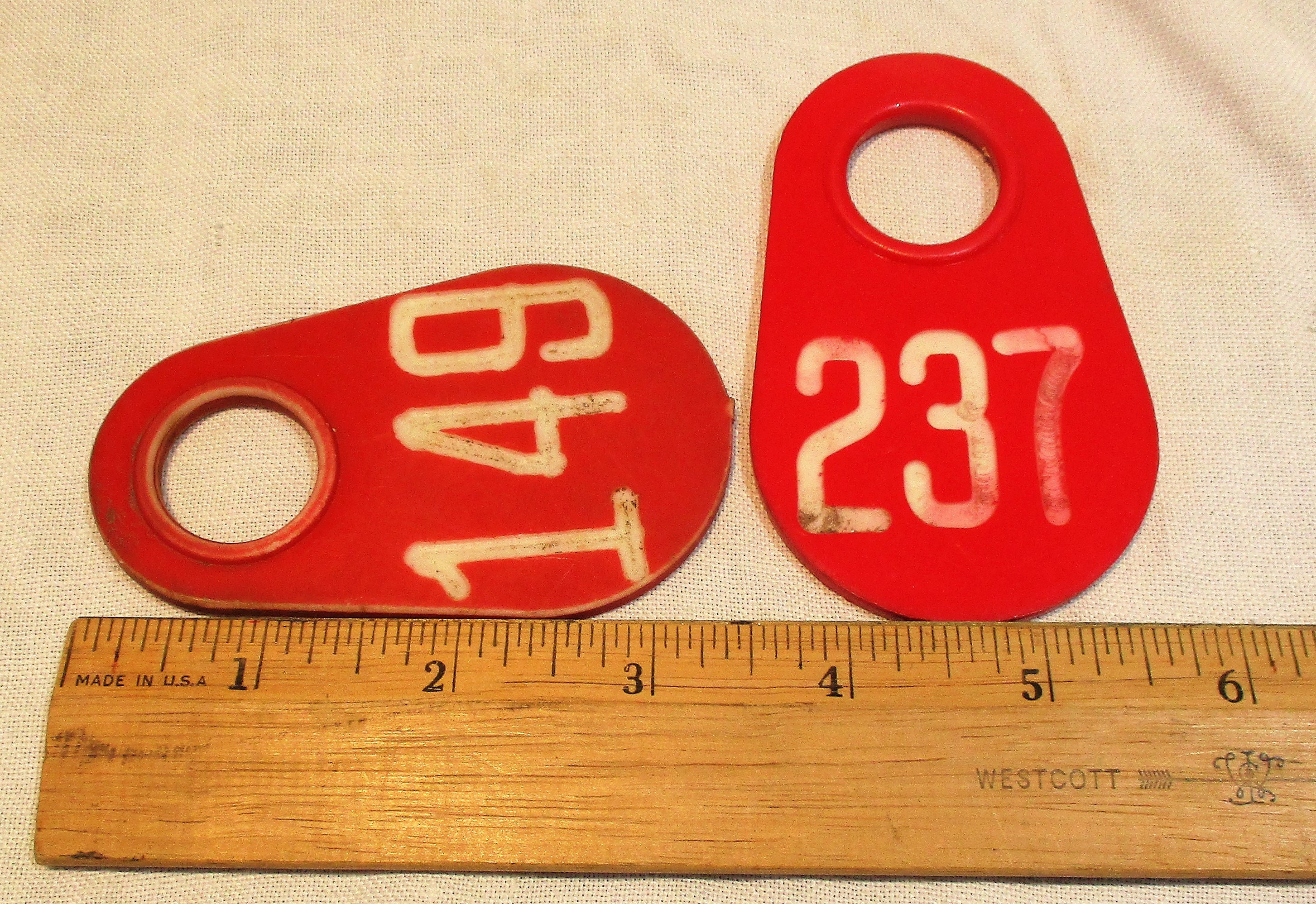 Cow Tags Cow Identification Tags Vintage Farm and Barn - Etsy UK