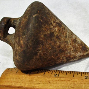 Massive Heavy Old Metal Plumb Bob - Antique Hardware and Tool Salvage ...