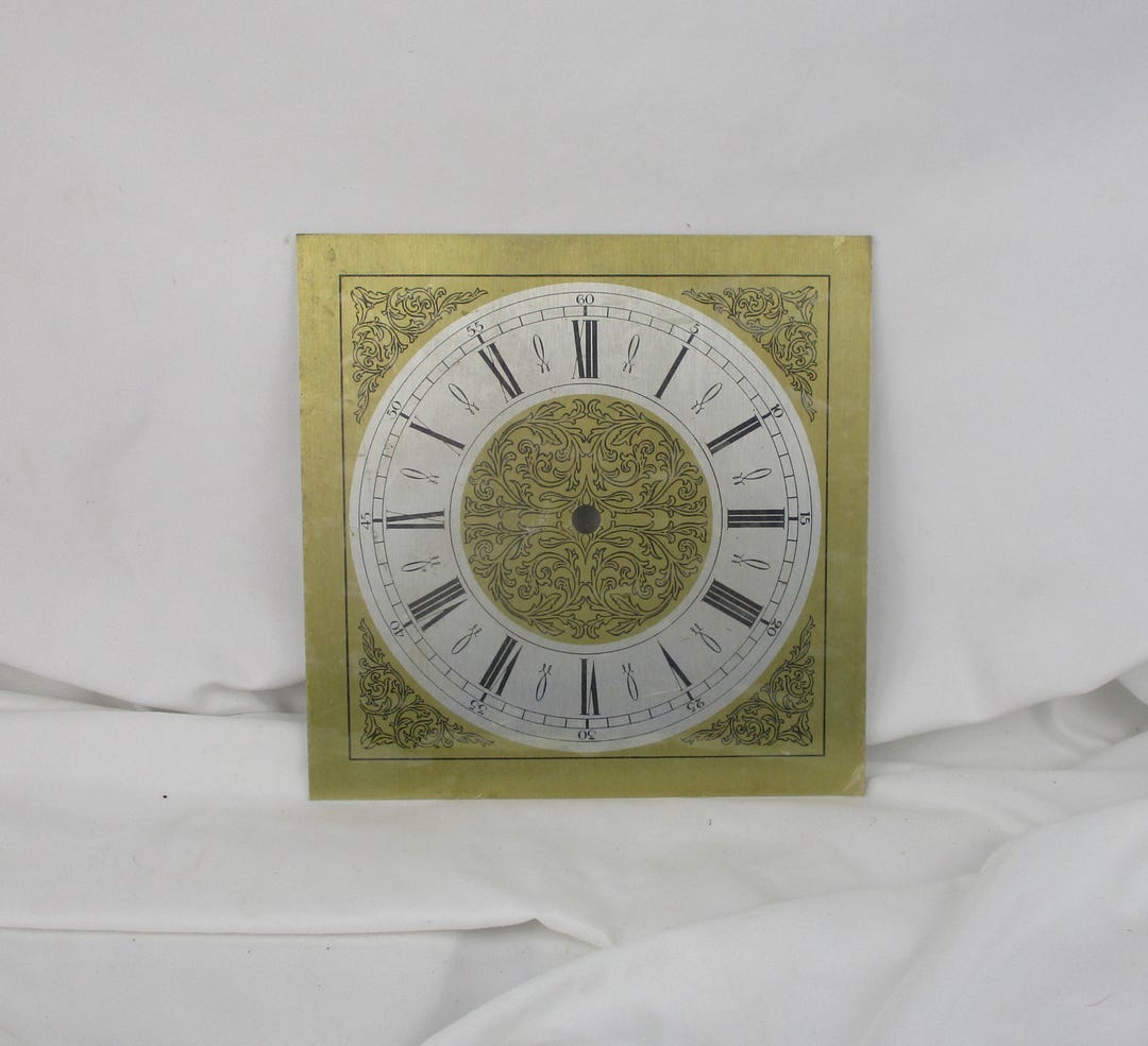 Vintage Clock Face, Salvaged From Ridgeway (?) German Vintage ...