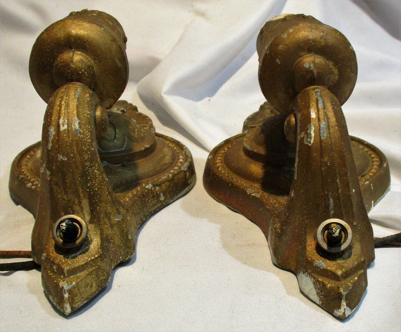Wall Sconces Matching Pair of Art Deco Sconces Vintage Early - Etsy