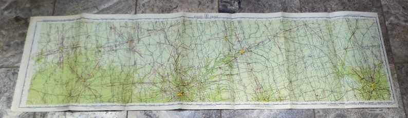 Flight Chart 1948 Vintage Pilot's Map Minneapolis to - Etsy