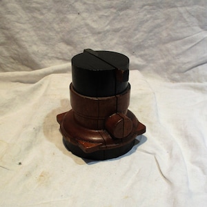 Foundry Mold, Antique Wood, Old 2 Piece Mold, Industrial Factory ...