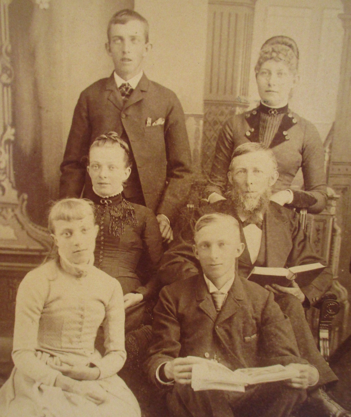 Group Photo Sepia Family Photo Post-civil War - Etsy