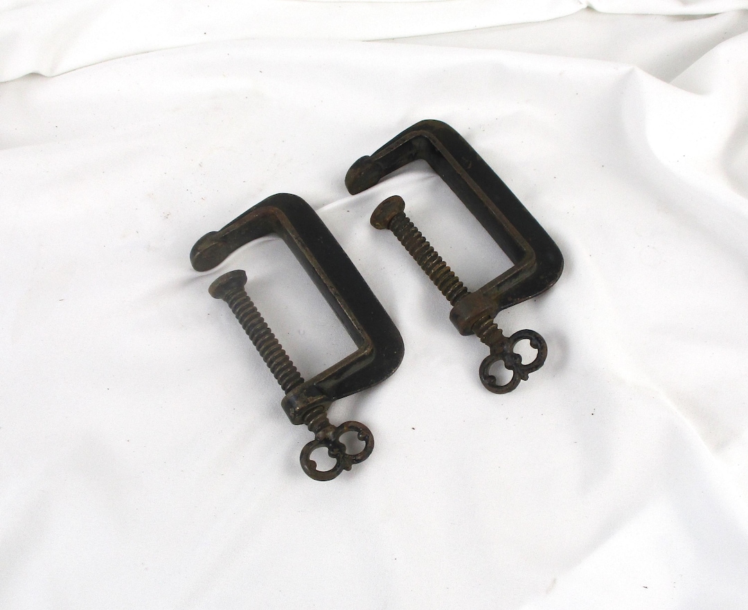 Quilt Clamps, Antique Metal C Clamps, Old Matching Pair Vintage ...