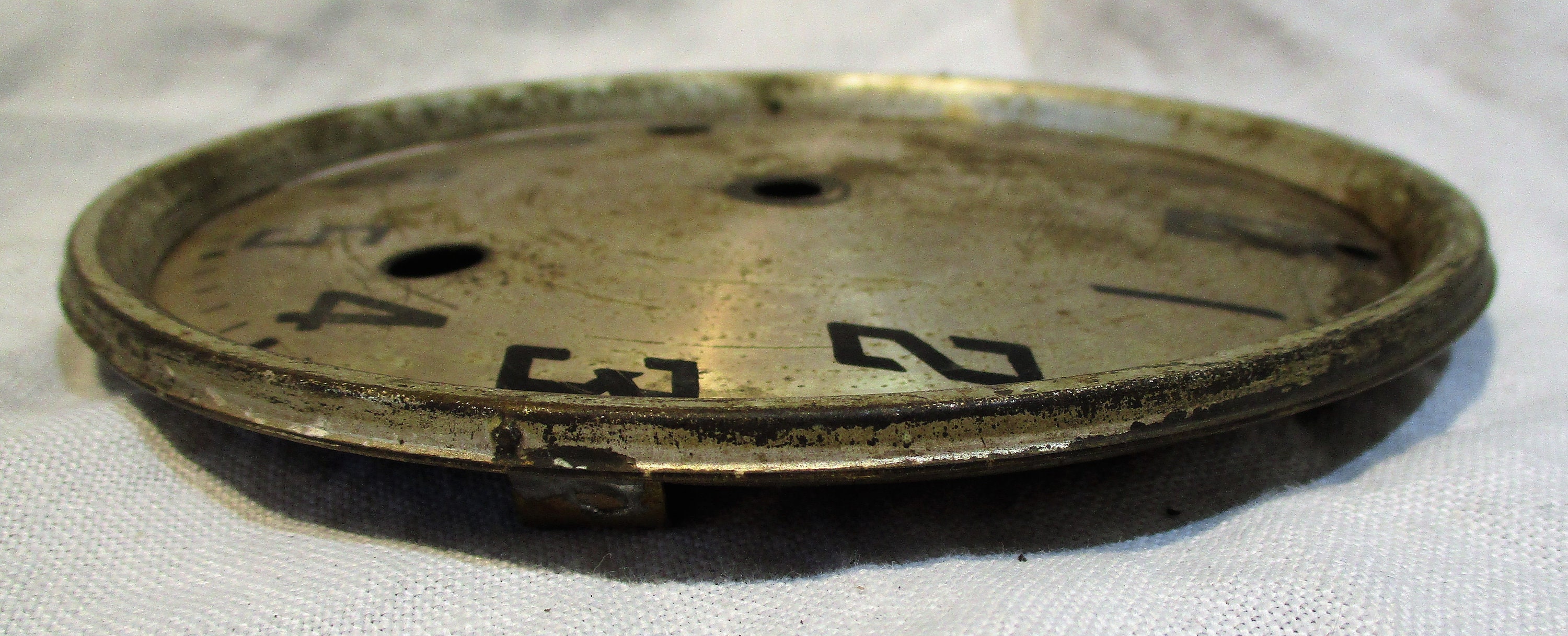 Clock Face, Exuberantly Stylized Arabic Numerals, New Haven Art Deco ...