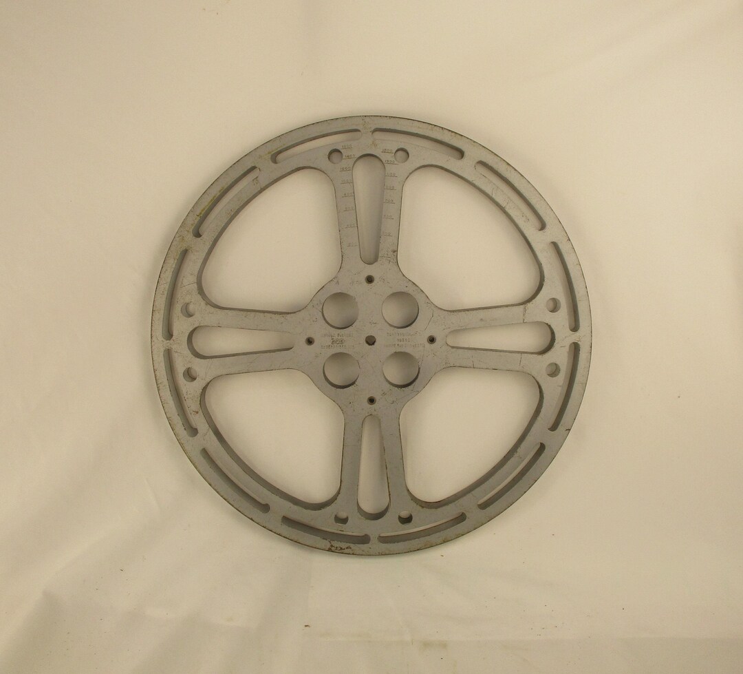 Film Reel, Mid Century Large Movie Reel, Metal Salvaged Movie Reel ...