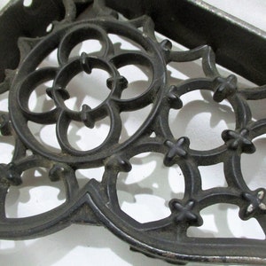 Metal Cobweb or Quatrefoil Shelf Brackets, Shelf Supports, or Corbels ...