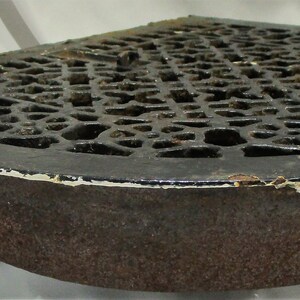 Quatrefoil Vent Grate Cover, Large Arched Cast Iron, Art Nouveau ...