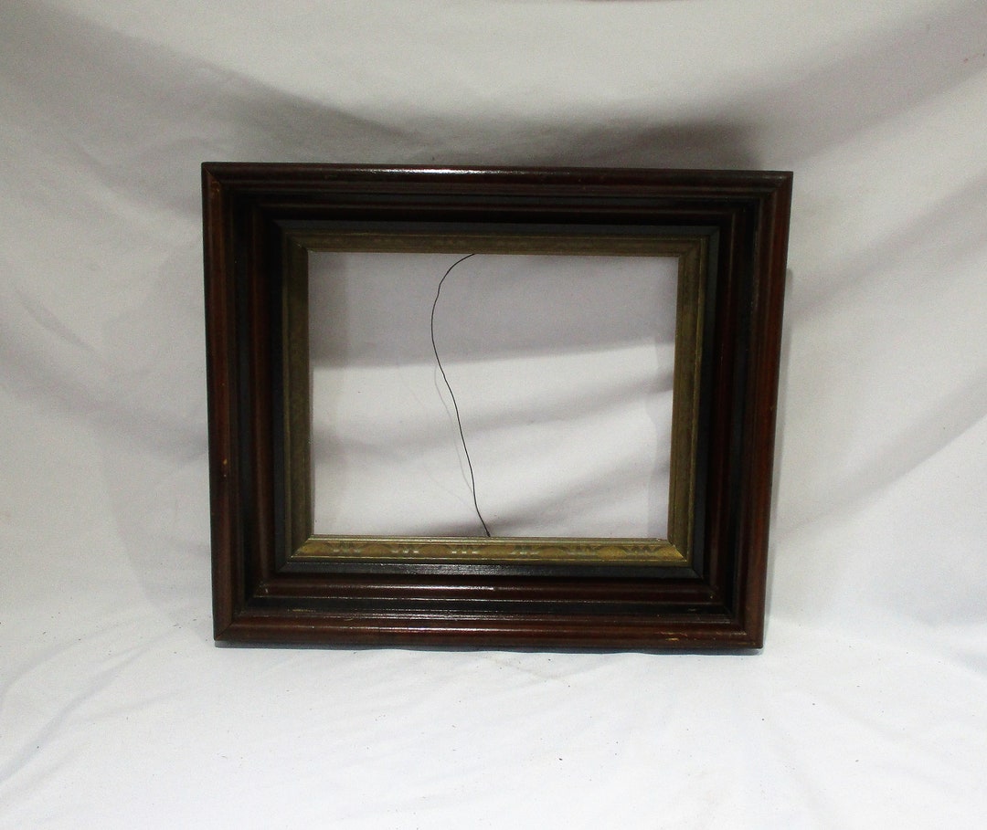 Wood Picture Frame, 1800s Walnut East Lake or Victorian Picture Frame ...