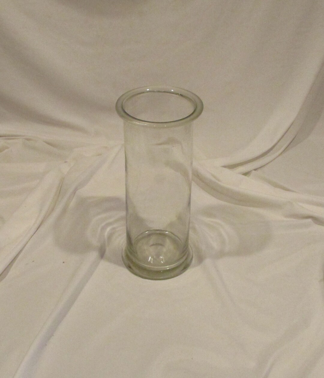 Tall Wavy Clear Glass Vase, Antique Laboratory Beaker, Very Tall ...