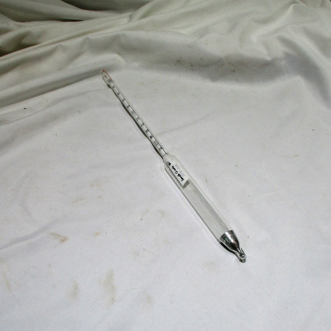 Hydrometer or Lactometer, Specific Gravity Gauge, Large Antique ...