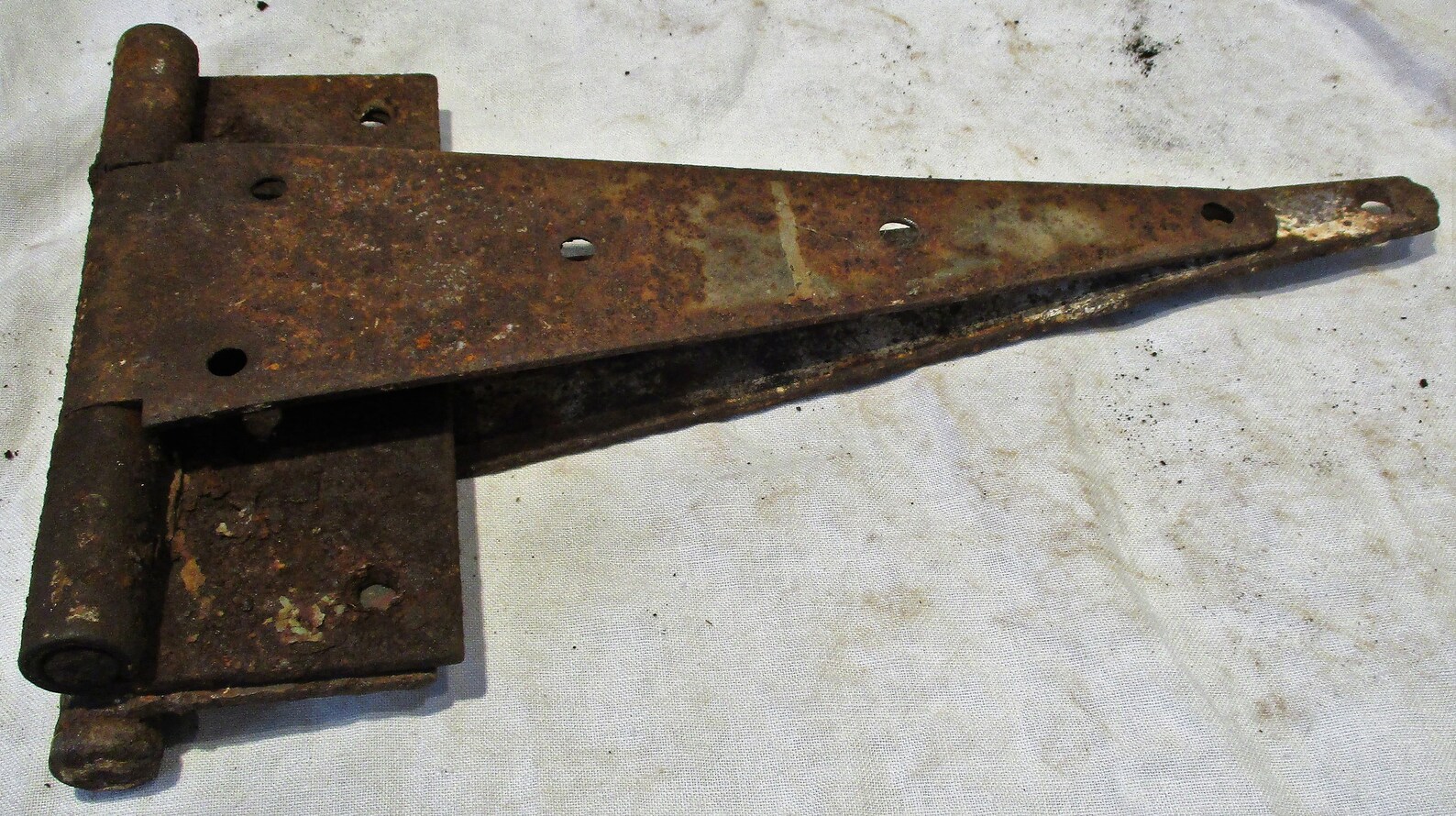 Large Hinges, Heavy Duty Crusty Old Farm Hinges, Circa 1940s ...