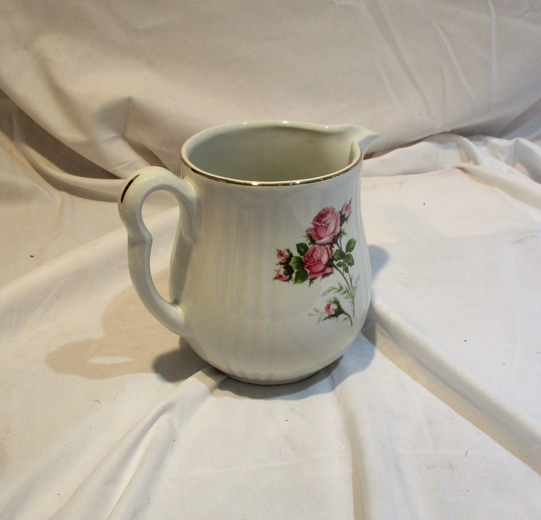 Pitcher, Vintage Hall China Primrose 32 Oz Pitcher, American Porcelain ...