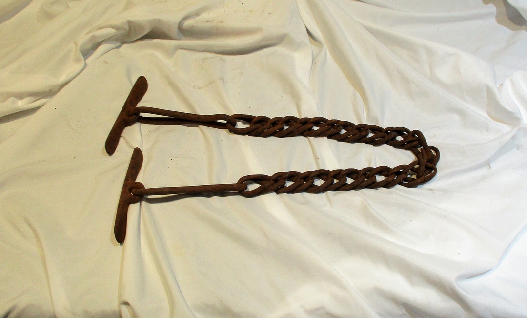 Hog Turner Chain and Two Handles, Conestoga Chain, Piglet Turner, Large ...