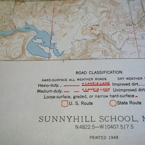 1949 Montana Antique Topographical Map, Sunnyhill School Quadrangle ...