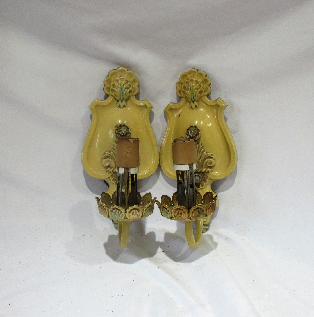 Wall Sconces, Matching Pair of Art Deco Sconces, Vintage Early 20th ...