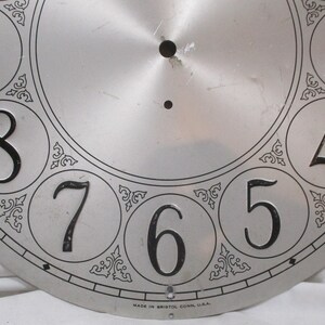 Vintage Ingraham Clock Face: Mid-century Modern Arabic Numerals - Etsy