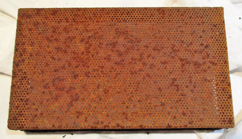 Perforated Metal Mesh Parts Bin or Tool Basket Industrial - Etsy