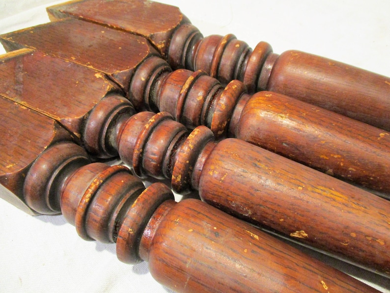 Balusters Architectural Salvage Arts & Crafts Old Set of 4 - Etsy