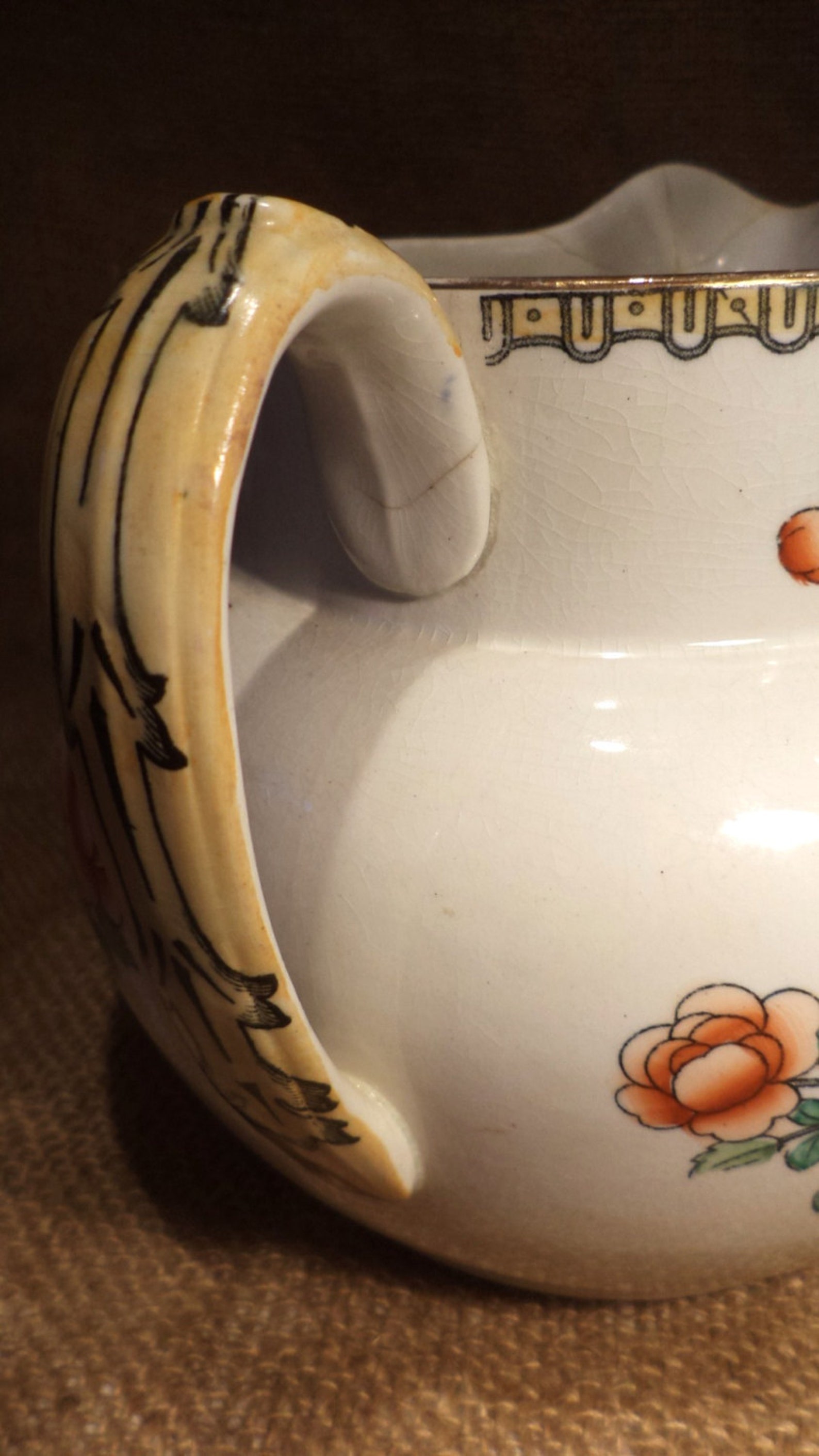 English Whieldon Ware, Pheasant, Antique Fine Bone China, Hand Painted ...