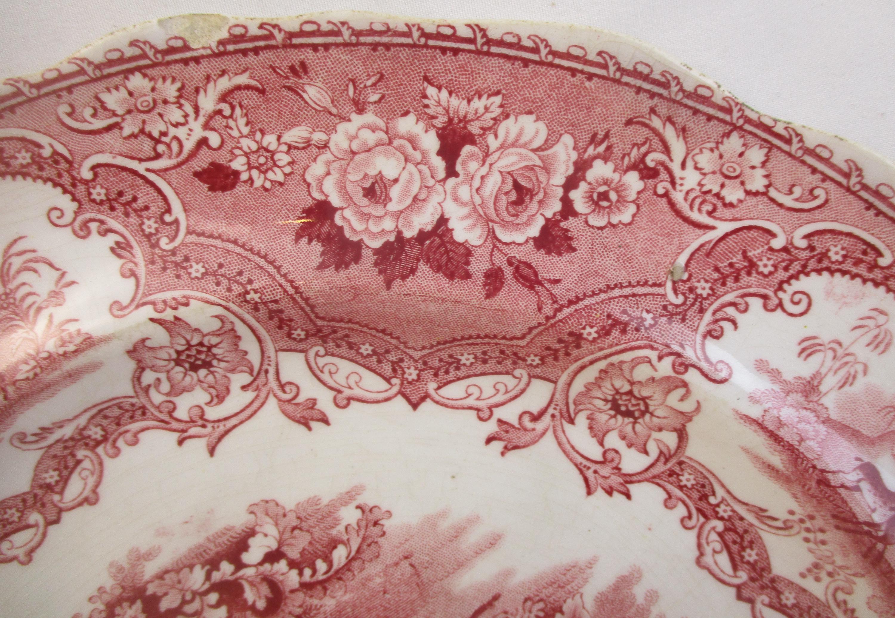Antique Transferware Plate: William Adams & Sons, Columbus Series ...