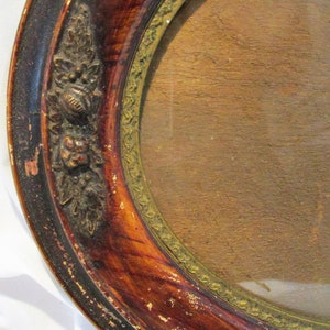 Wood Oval Picture Frame, Rococo 19th Century, Unusual Compact Size ...