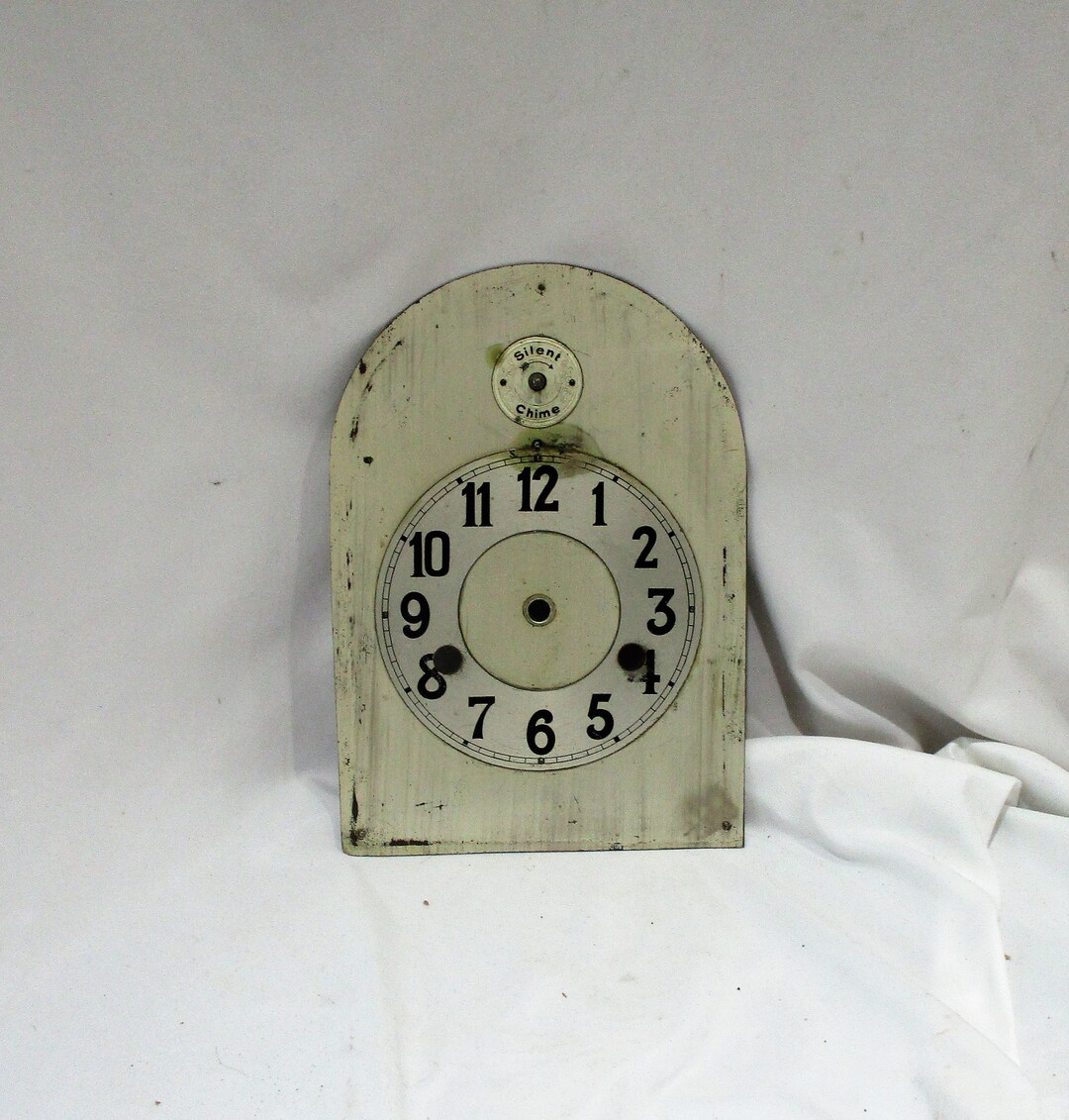 Vintage Clock Face, Salvaged From Art Deco Era Grandfather Clock - Etsy