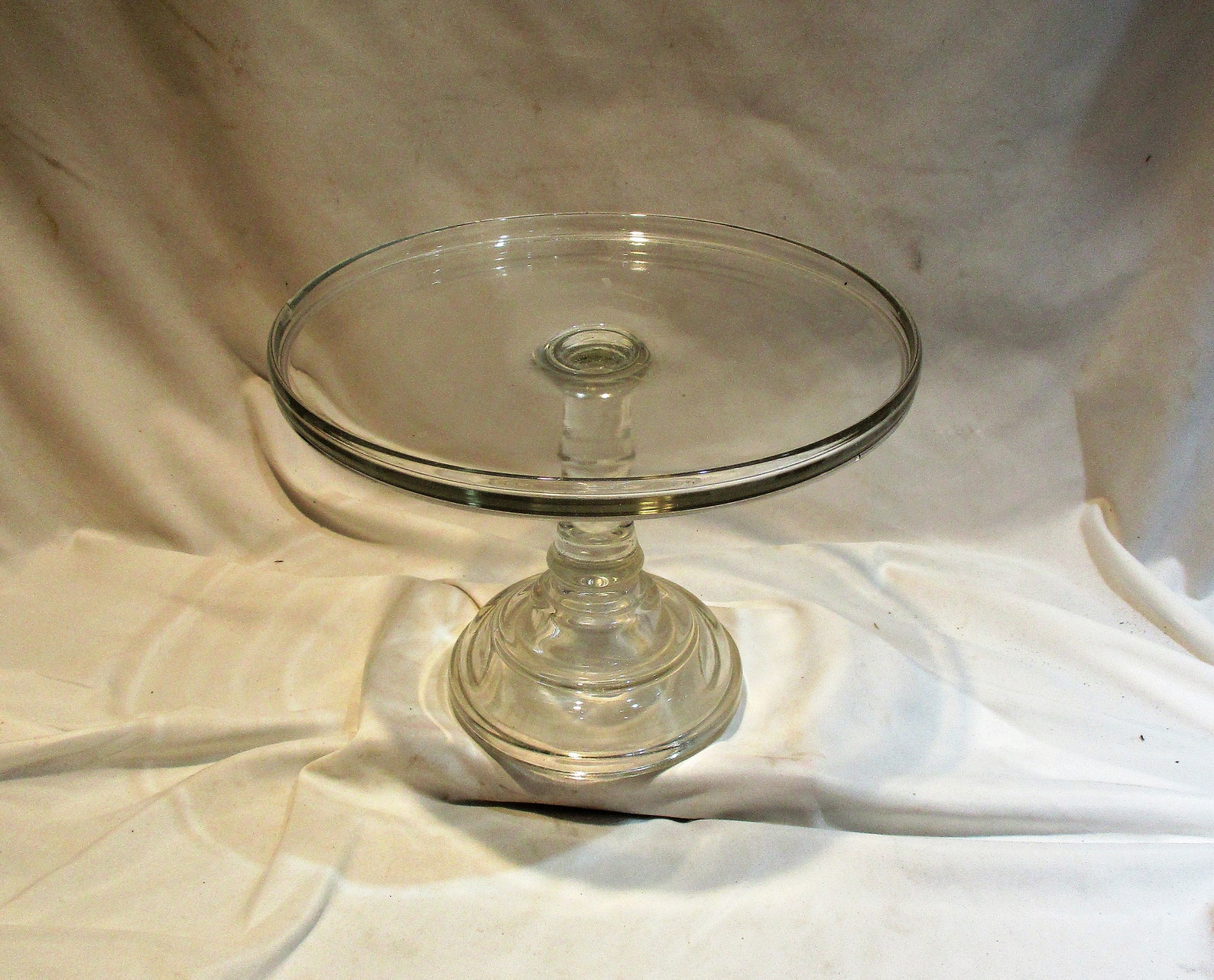 1920s Cake Stand Cake Plate Raised Cake Stand Hand Blown - Etsy