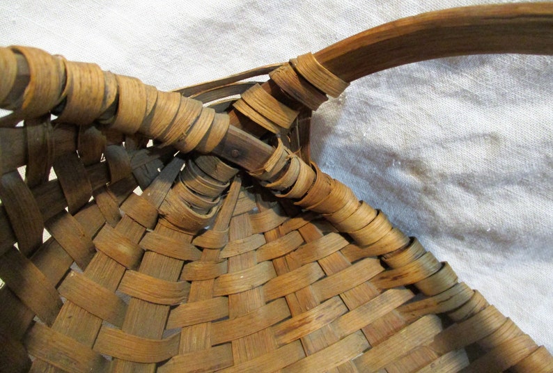 West Virginia Basket Splint Basket Market Basket Hand Woven - Etsy