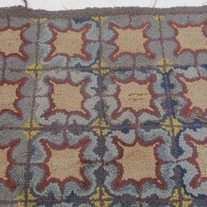 Hooked Rug, Vintage Rectangular, Hand Made, One of a Kind Rug, Antique ...