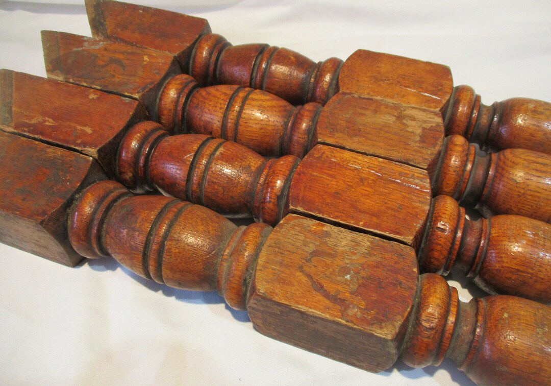 Balusters, Architectural Salvage, Old Set of 4 Arts & Crafts, Repurpose ...