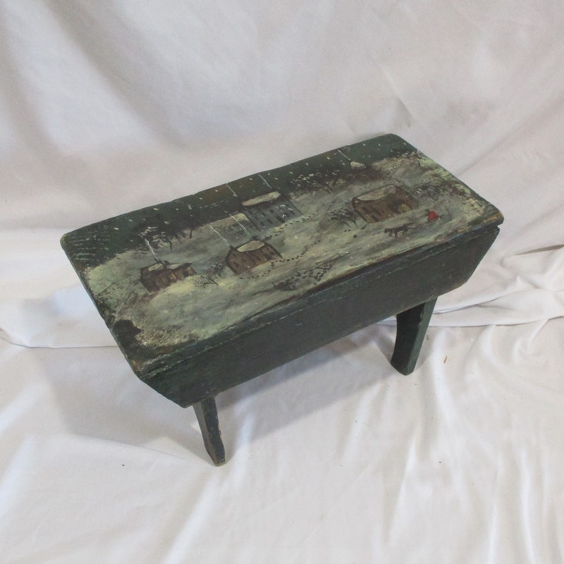 Antique Footstool - Etsy