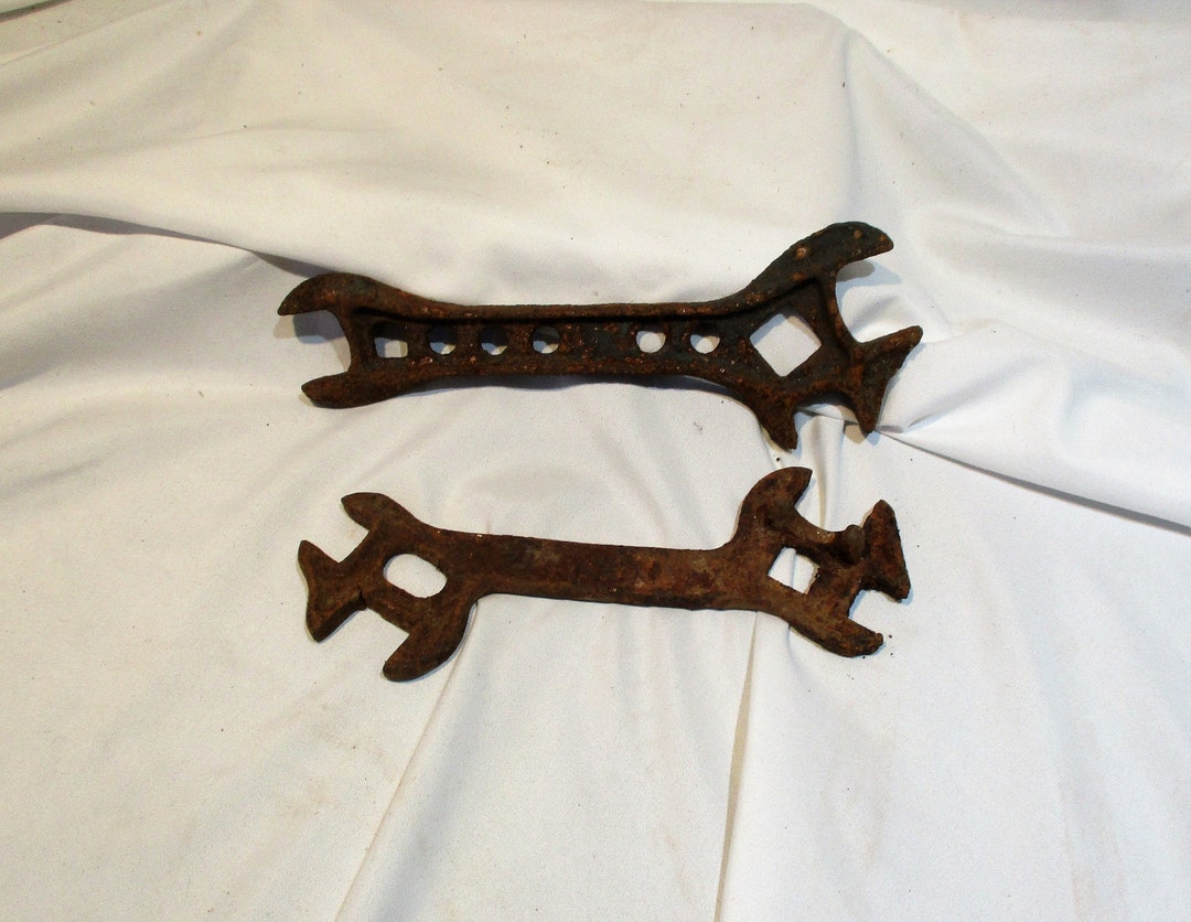 Tractor Wrenches, Two Large Wrenches, Farm and Barn Salvage, Rustic ...