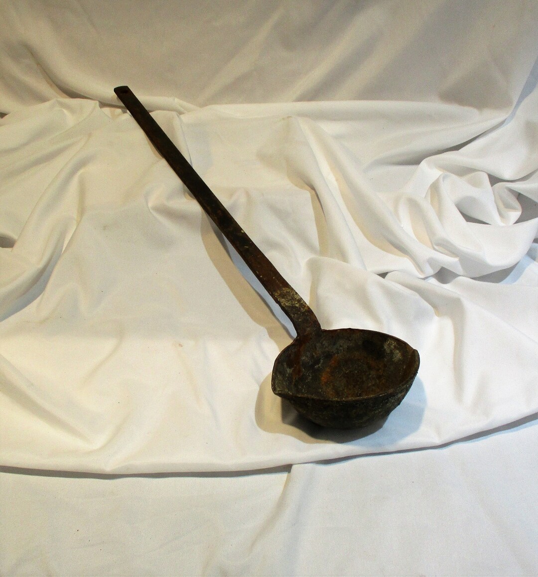 Metal Forge Crucible, Antique Industrial Smelting Tool, Unmarked ...