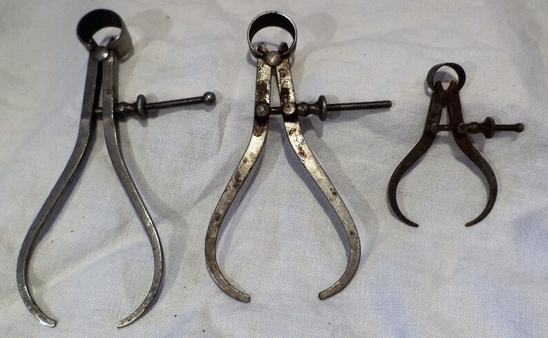 Calipers Set of Three Vintage Starrett Foundry or Carpentry - Etsy