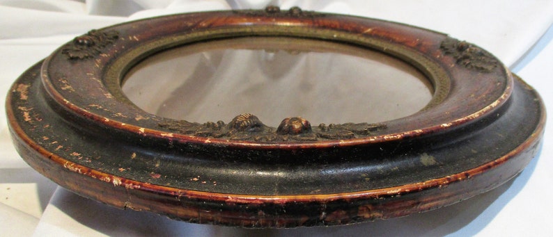 Wood Oval Picture Frame Rococo 19th Century Unusual Compact - Etsy