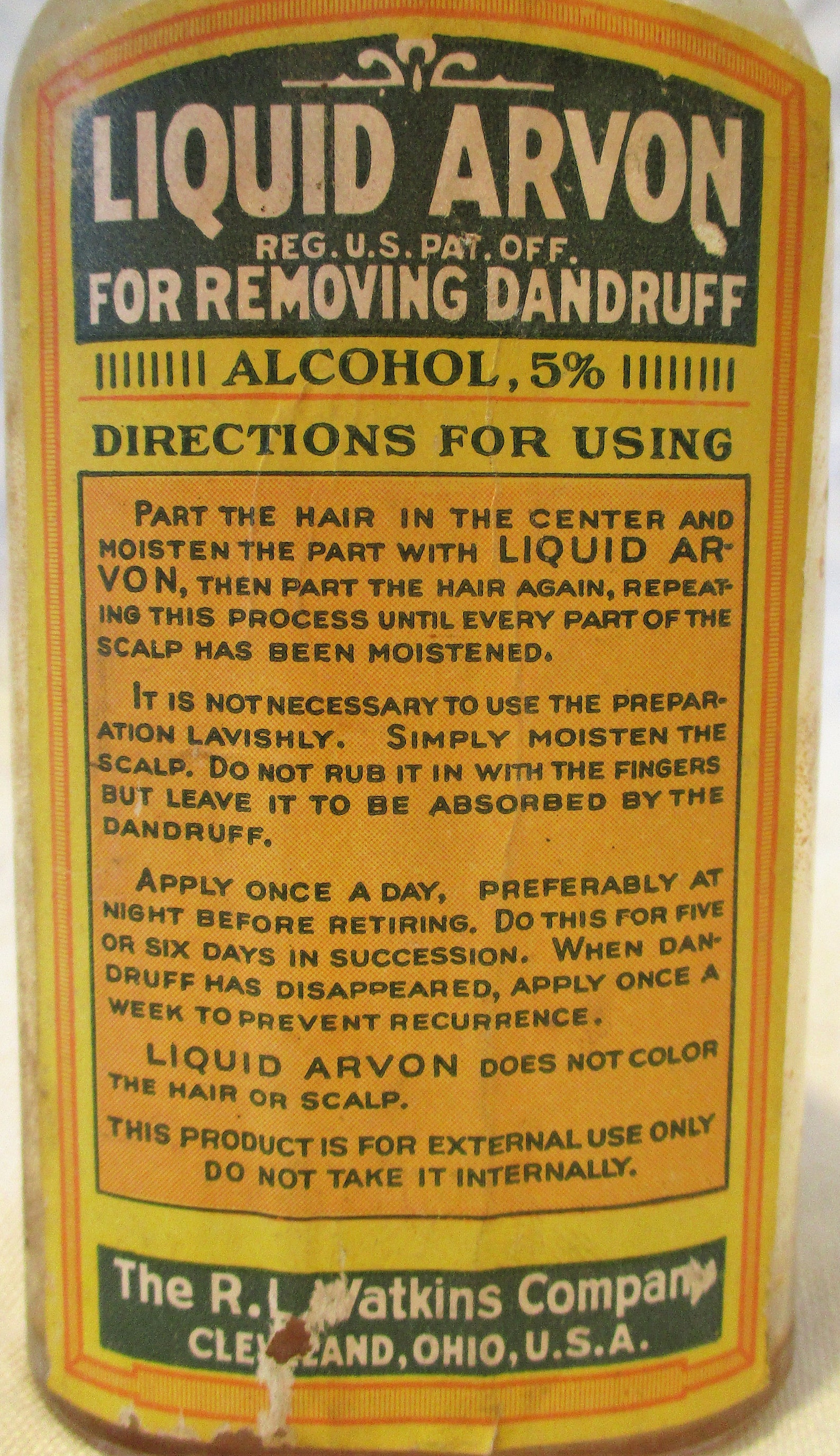 Quack Medicine, Old Bottle, Liquid Arvon, Vintage Apothecary Bottle, Original Label, Vintage ...