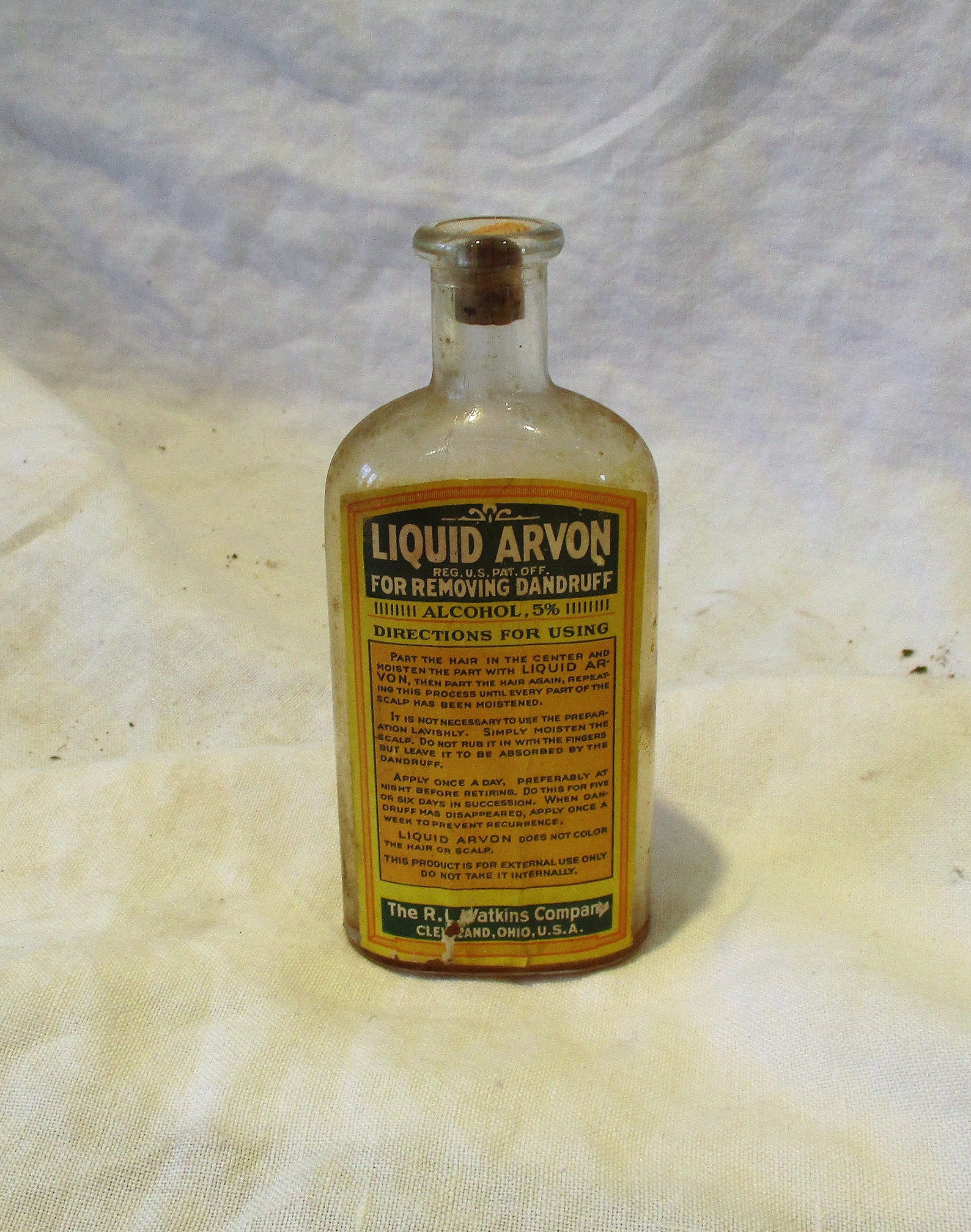 Quack Medicine, Old Bottle, Liquid Arvon, Vintage Apothecary Bottle, Original Label, Vintage ...
