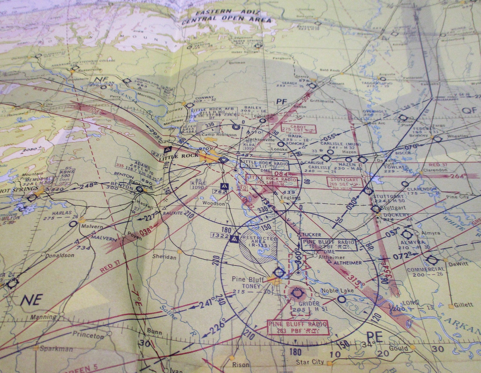 1956 Air Force Map Aeronautical Map Vintage Pilot's Map - Etsy