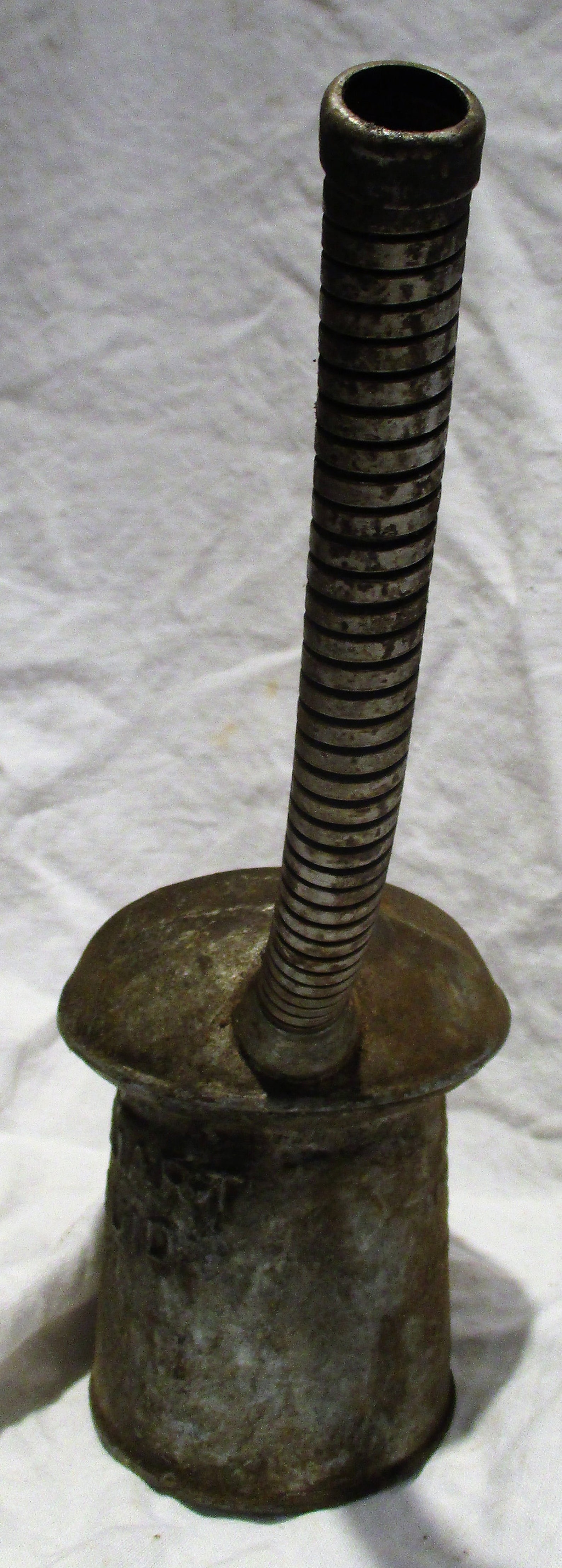 Quart Oil Can, Vintage Petroliana, Old Galvanized Can, Industrial ...