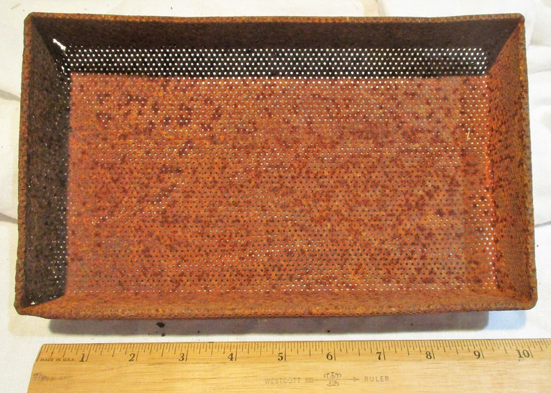 Perforated Metal Mesh Parts Bin or Tool Basket Industrial - Etsy