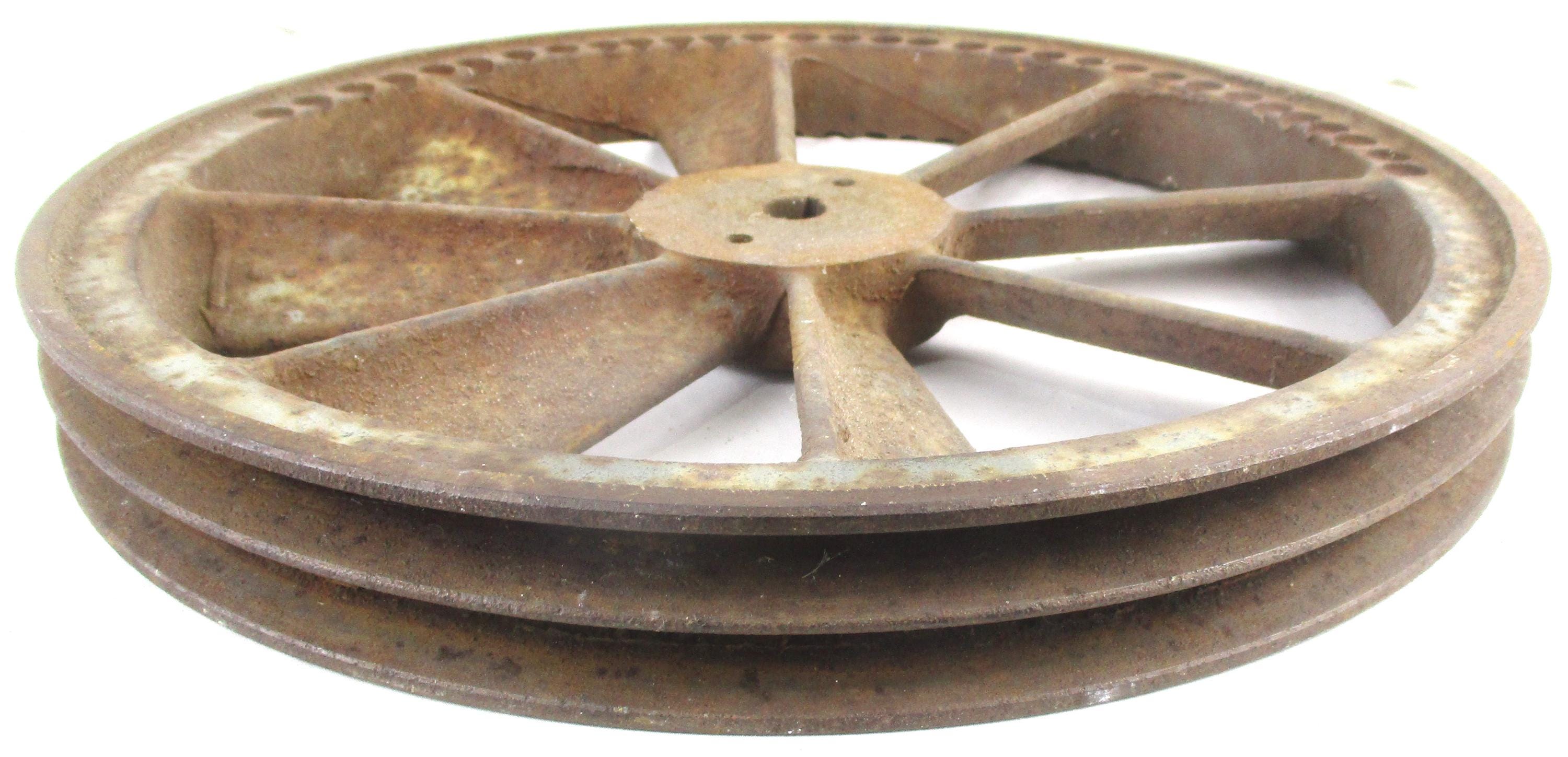 Industrial Flywheel: 15" Heavy Factory Pulley Wheel, Salvage Decor - Etsy