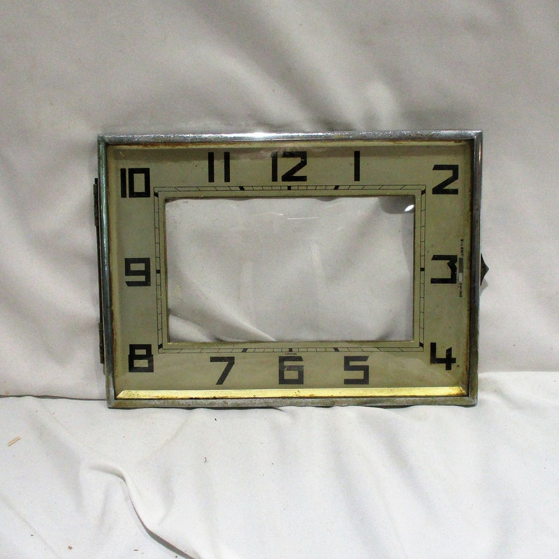 Retro Rectangular Clock - Etsy