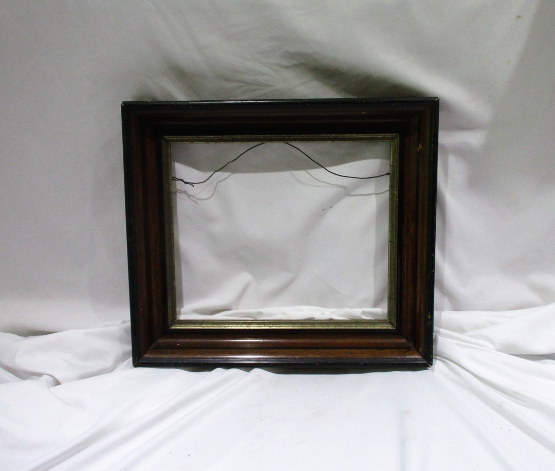 Vintage Walnut Wood Picture Frame: Eastlake Victorian Deep Frame - Etsy