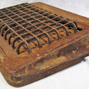 Vent Grate Cover or Radiator Grate Cover, Rectangular Cast Iron Factory ...