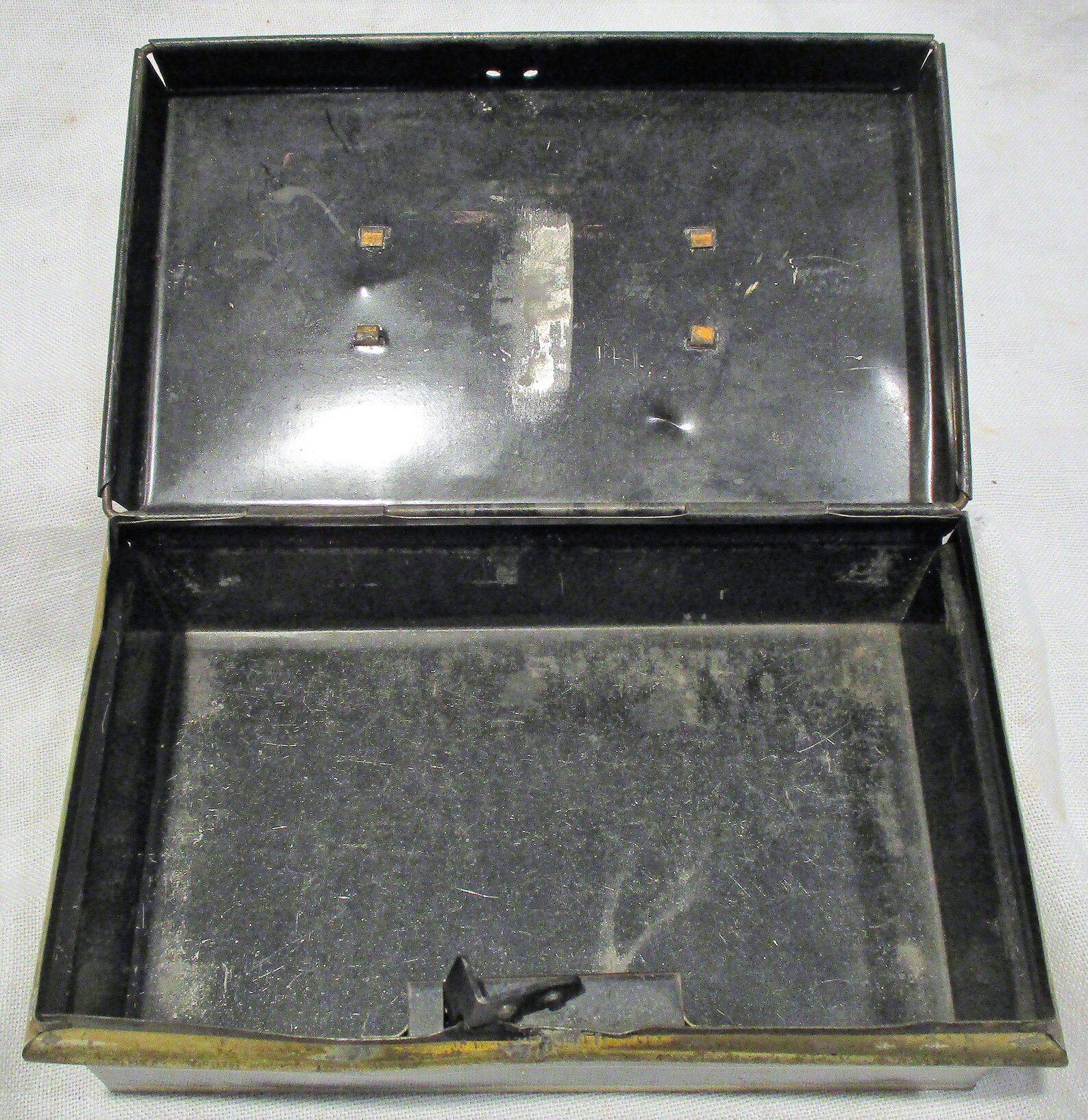 Cash Box Antique Metal Cash Drawer Old Bankers Box Unusual | Etsy