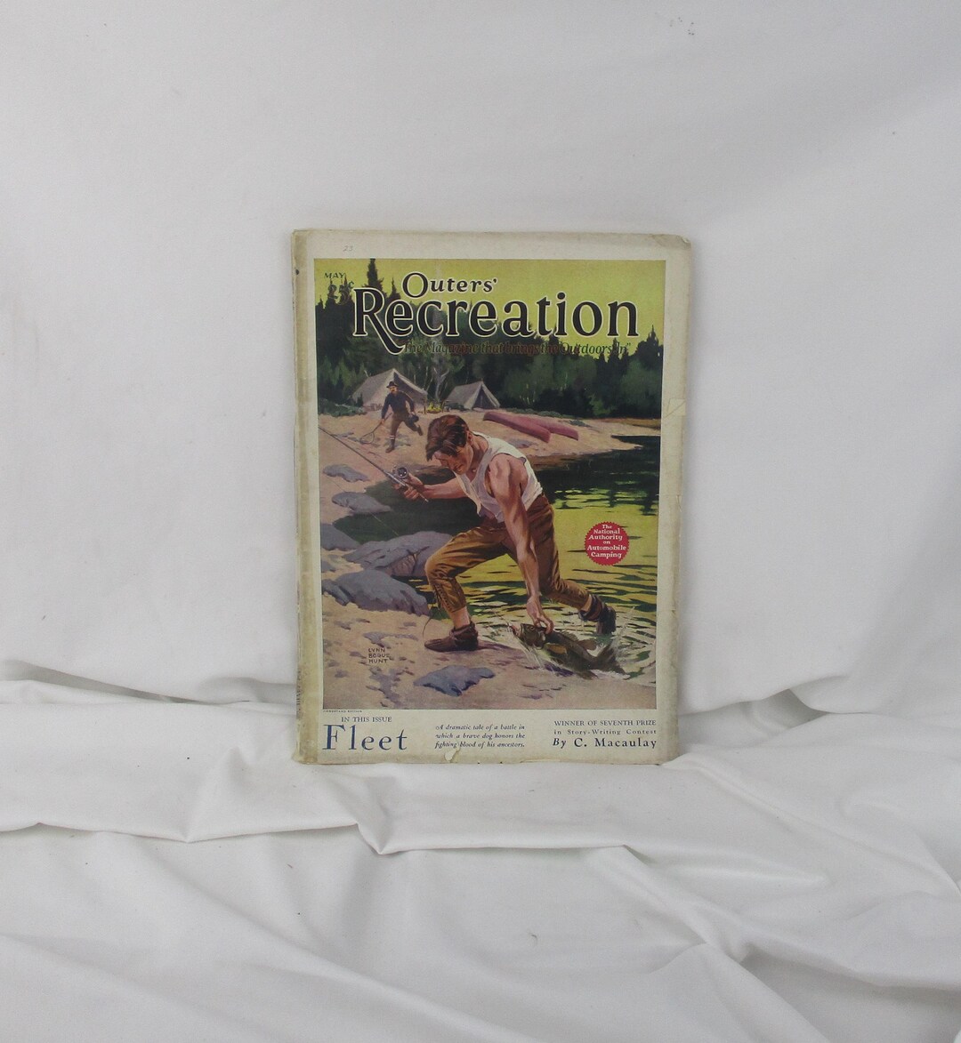 1923 Outers' Recreation Magazine, Vintage Old Outdoors Magazine, Field ...