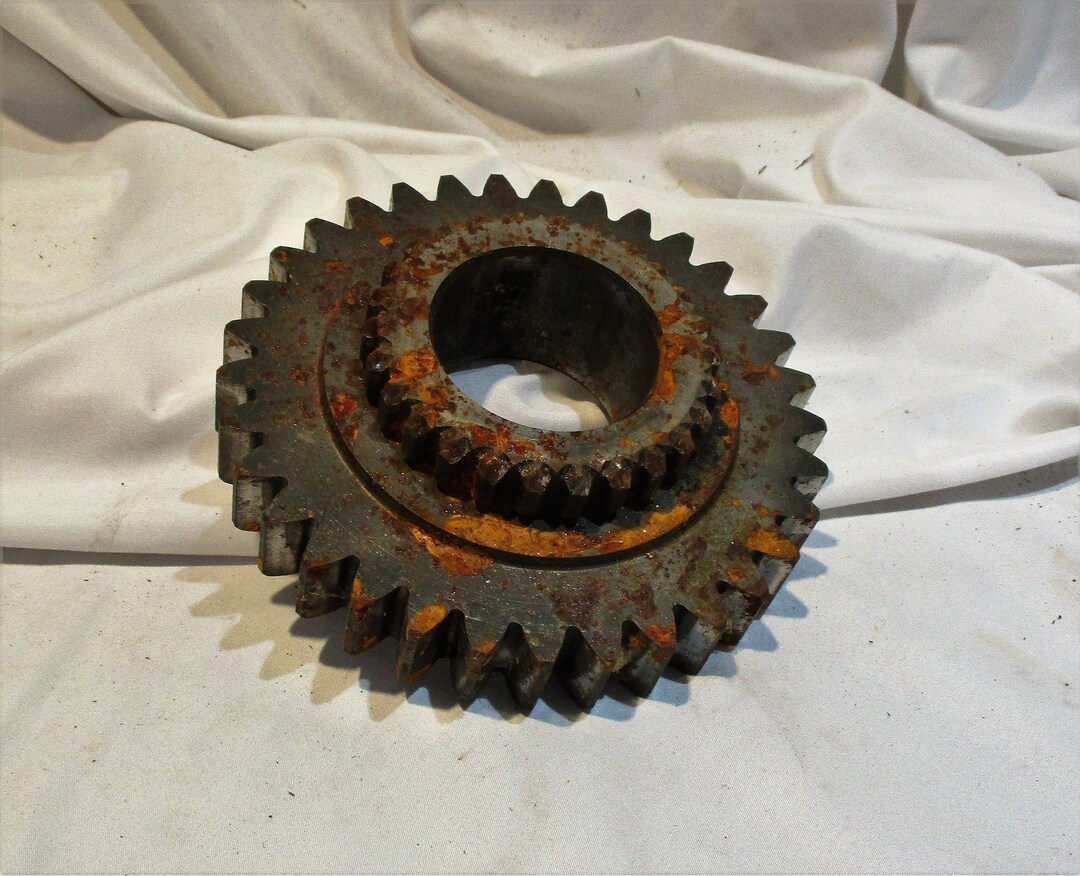 Large Heavy Metal Gear, Cog or Sprocket, Rusty Industrial Salvage ...