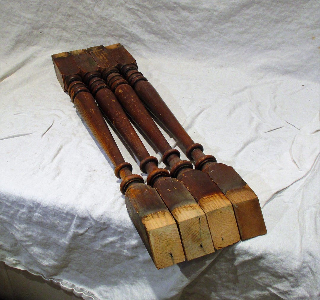 Balusters, Architectural Salvage, Arts & Crafts, Old Set of 4 ...